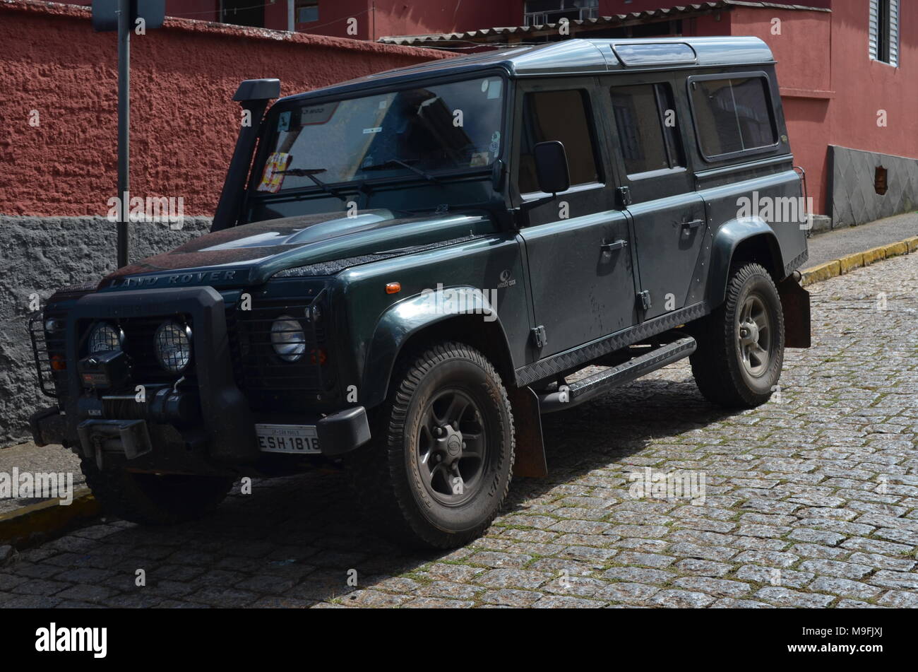 Land rover defender 110 classic cars hi-res stock photography and ...
