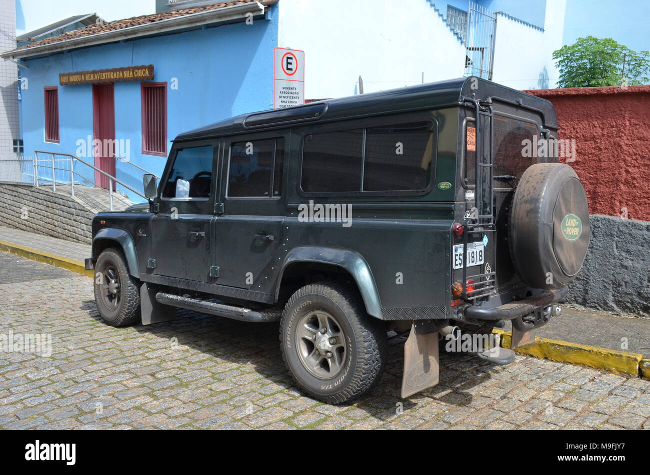 Land rover defender 110 classic cars hi-res stock photography and ...