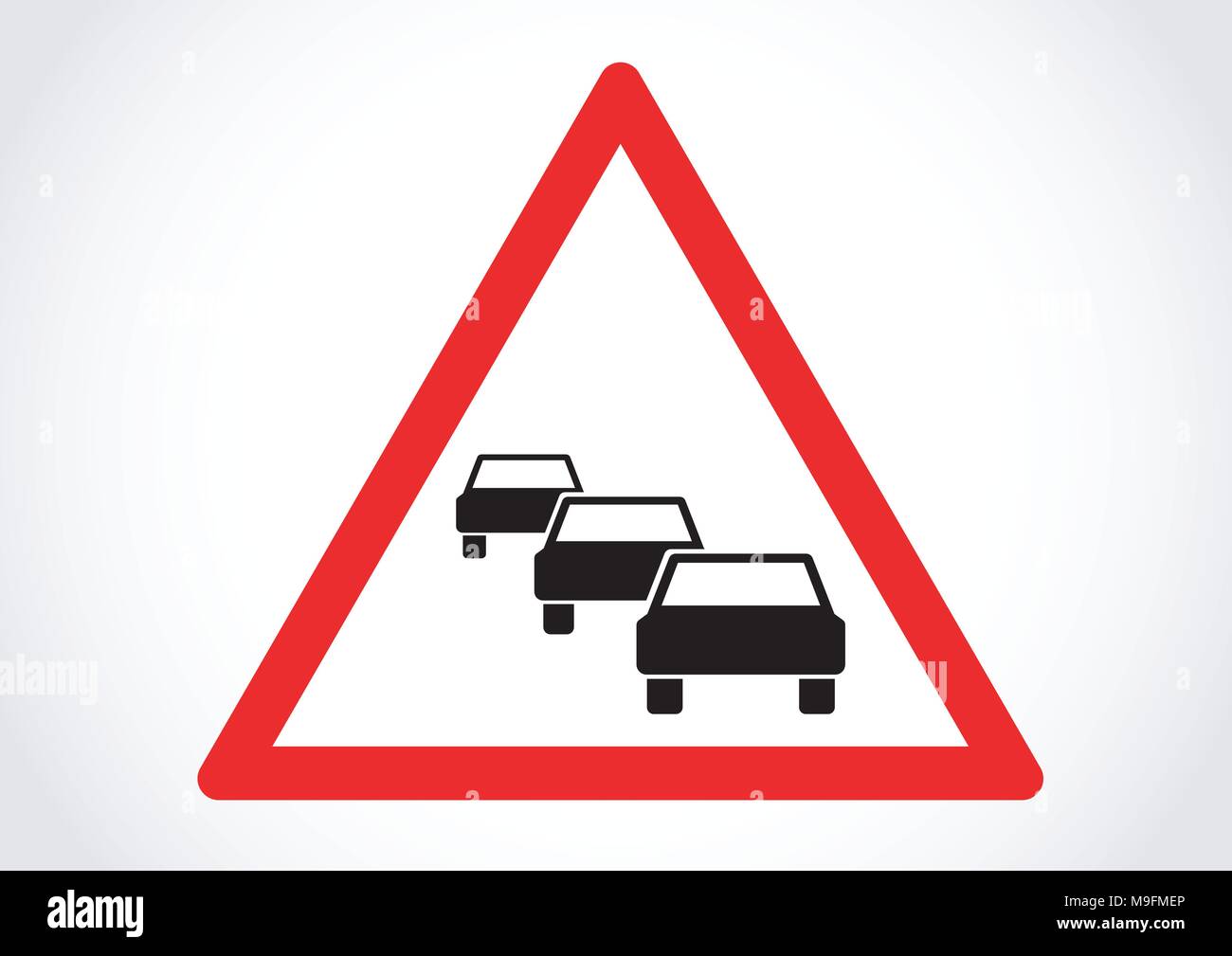 Queued traffic Stock Vector Images - Alamy