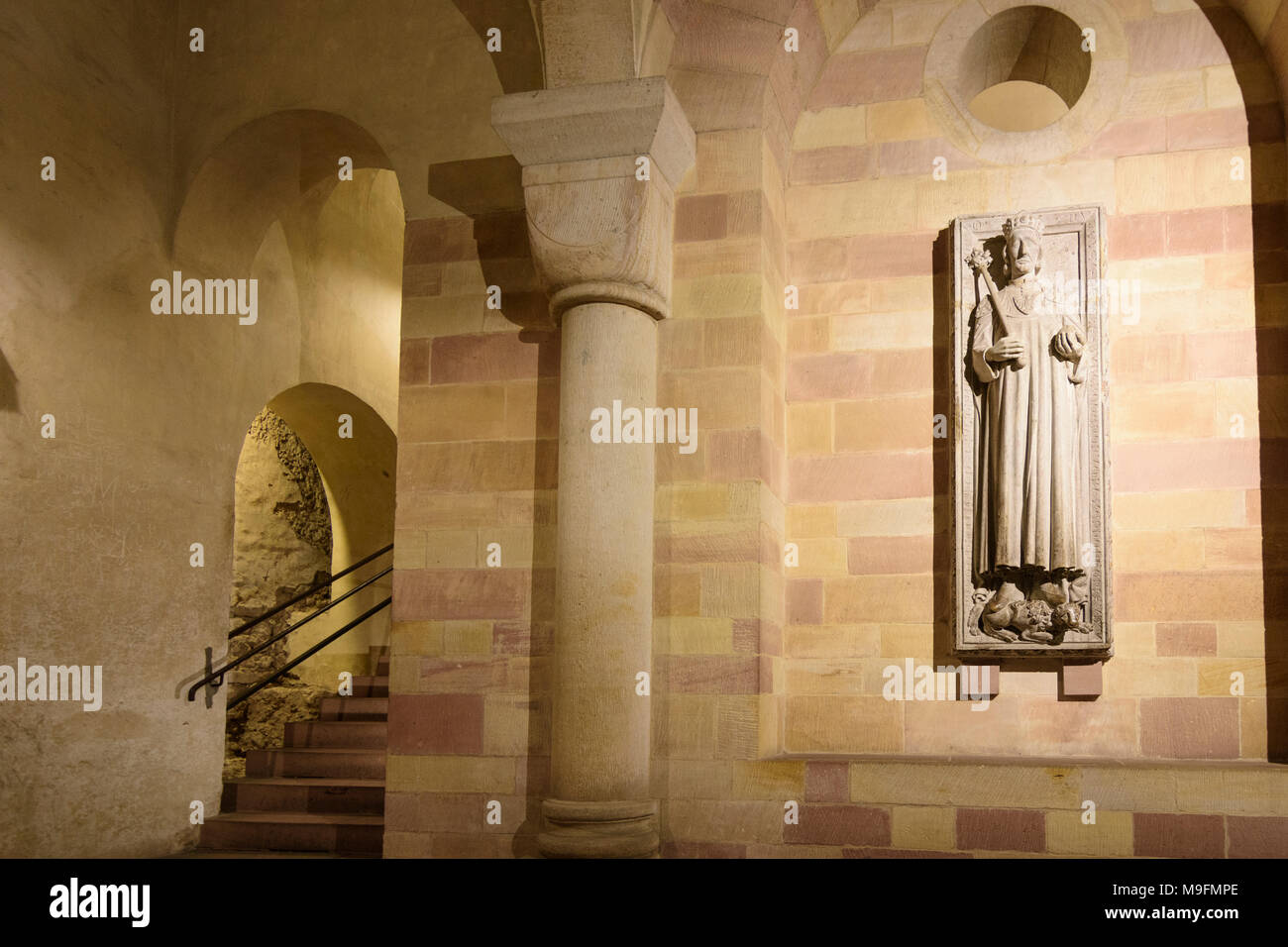 Speyer: Dom (cathedral), Krypta (crypt), Grave plate of Rudolf of ...