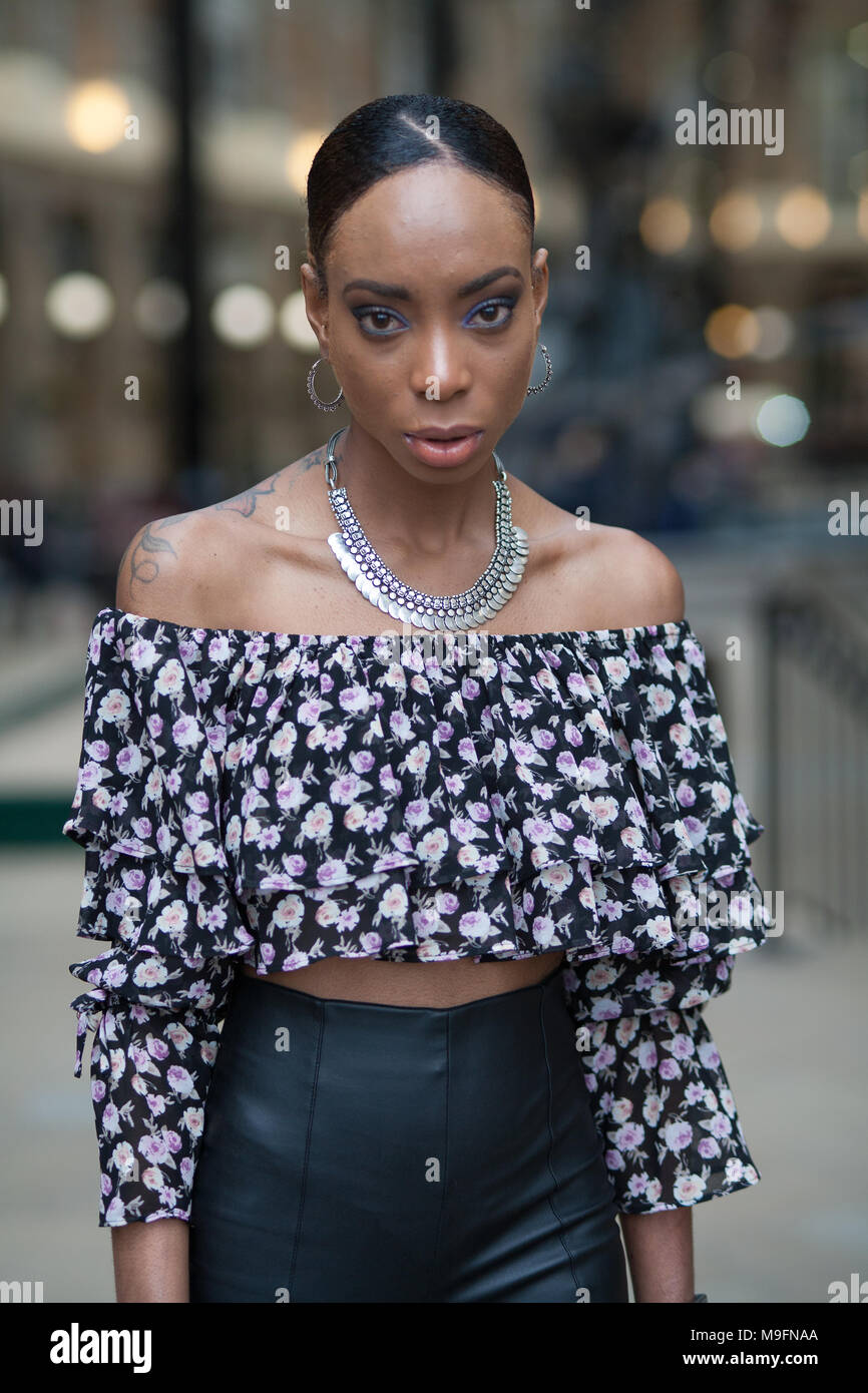 West Indian woman posing clothes Stock Photo - Alamy