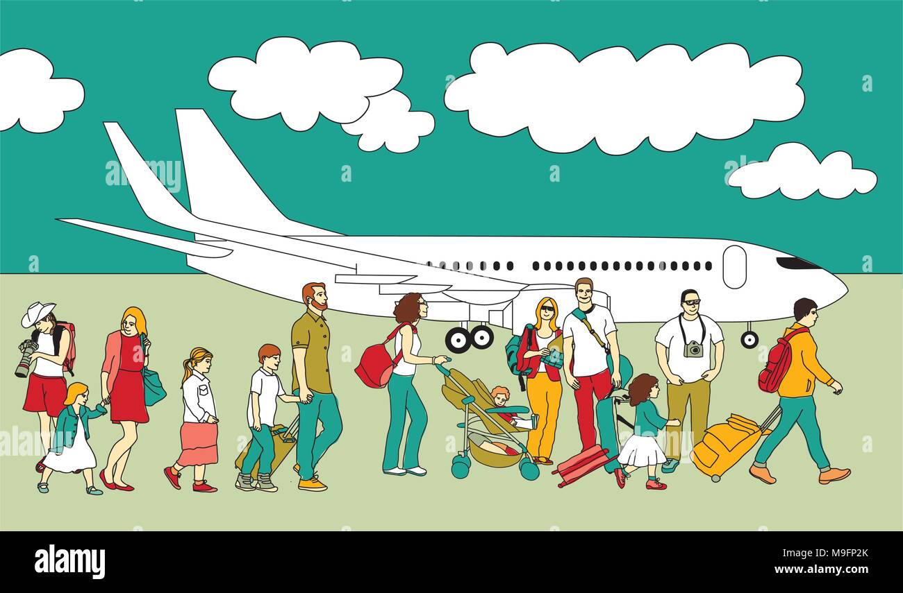 Child and father luggage Stock Vector Images - Alamy