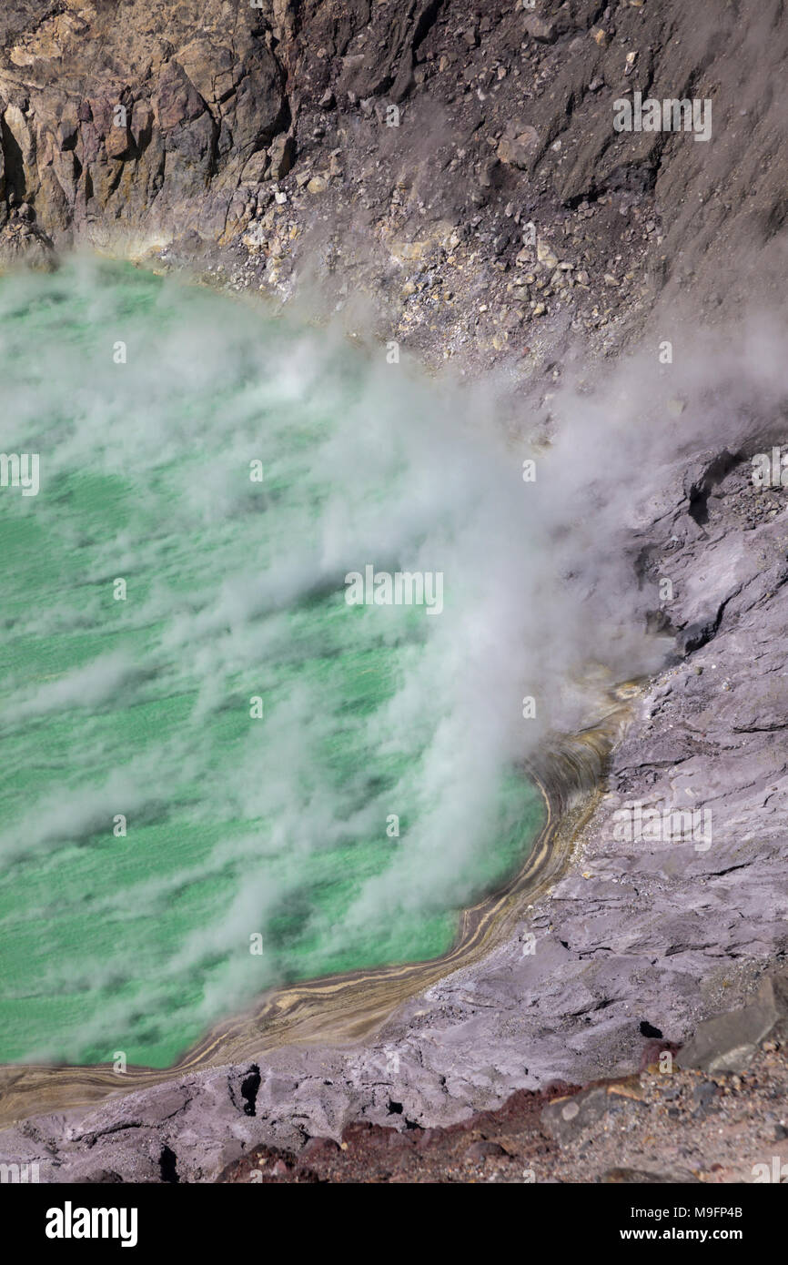 Laguna Ilamatepec inside Santa Ana Volcano. Santa Ana, El Salvador ...