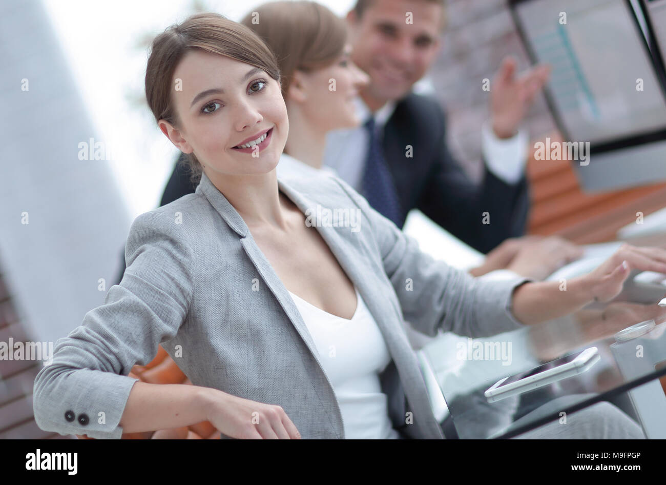 portrait of successful business women in the workplace Stock Photo - Alamy