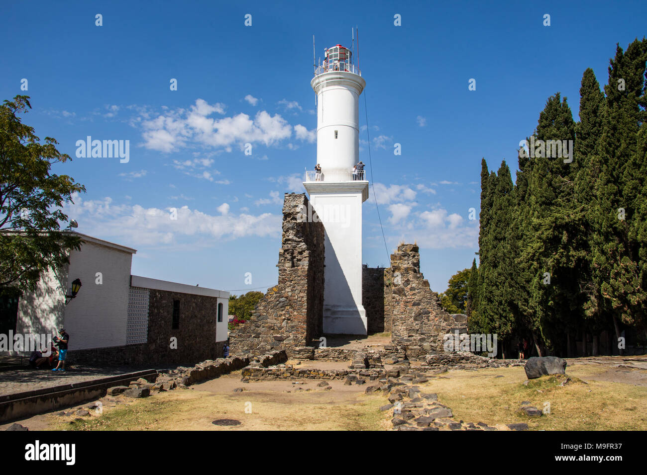 El Faro, Old Lighthouse, Colonia del Sacramento, Uruguay Stock Photo ...