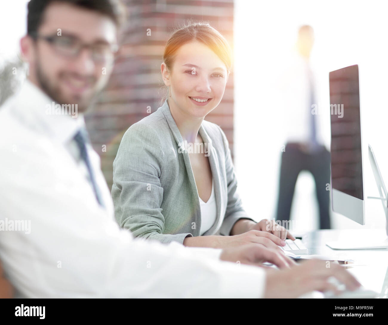 business lady with his assistant at the workplace Stock Photo - Alamy