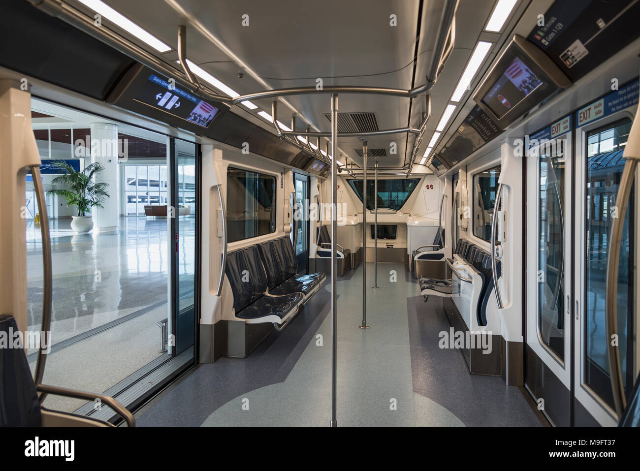 Orlando Florida International Airport Shuttle Tram Stock Photo - Alamy
