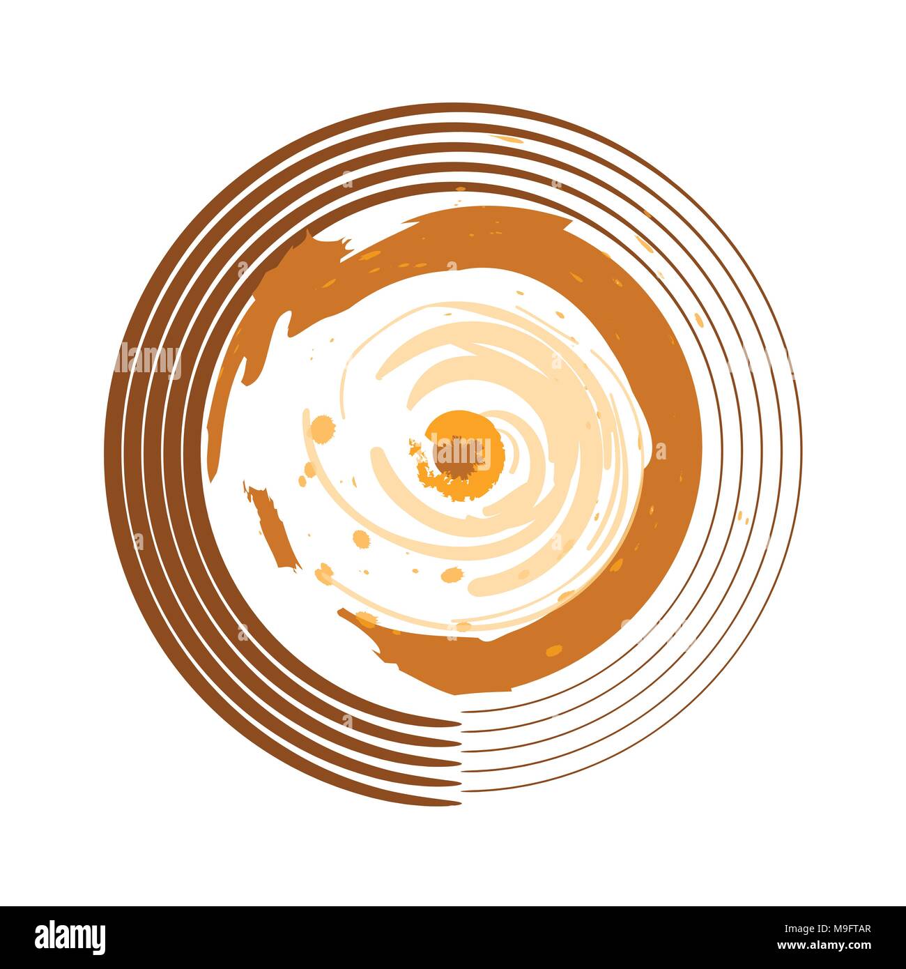 brown evil eye vector illustration - symbol of protection Stock Vector ...