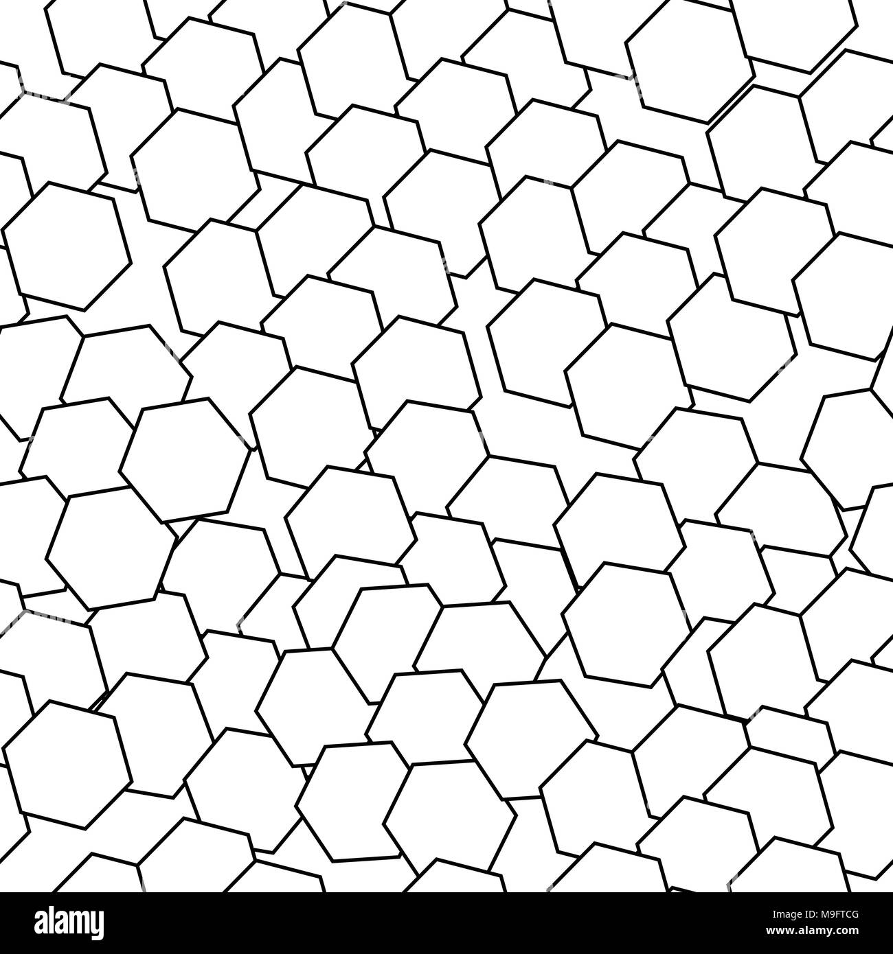 seamless pattern vector with abstract black shapes Stock Vector Image ...