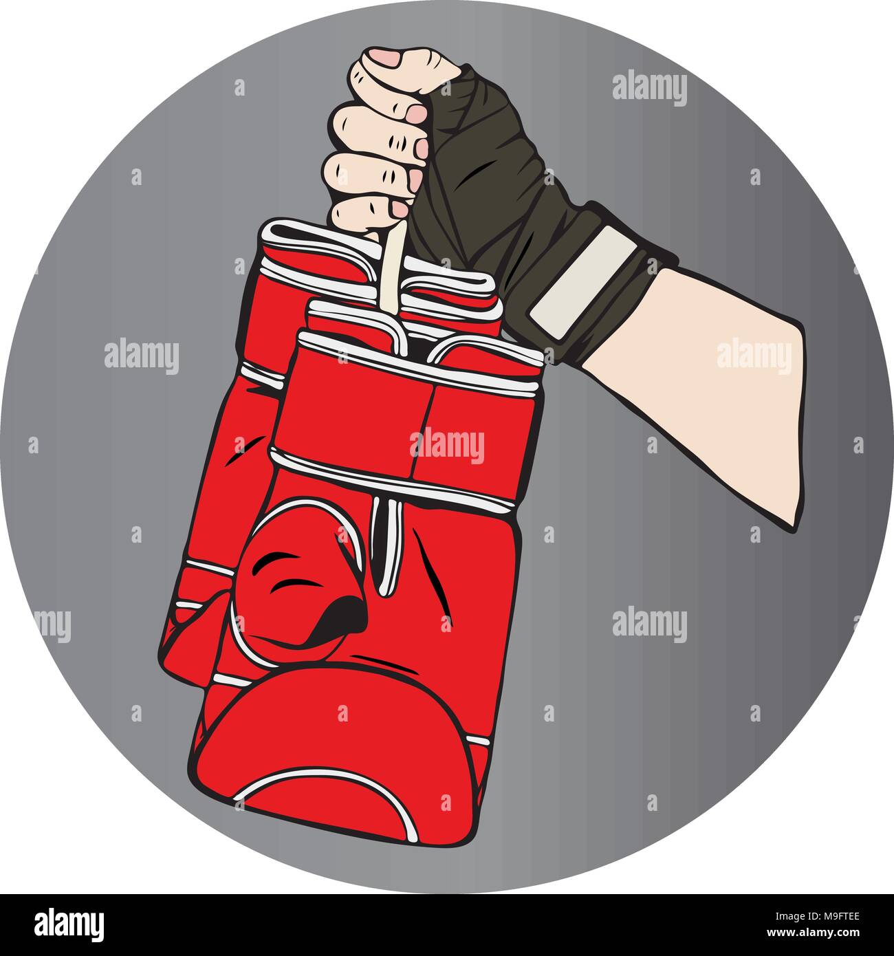 Woman holds boxing gloves hi-res stock photography and images - Alamy