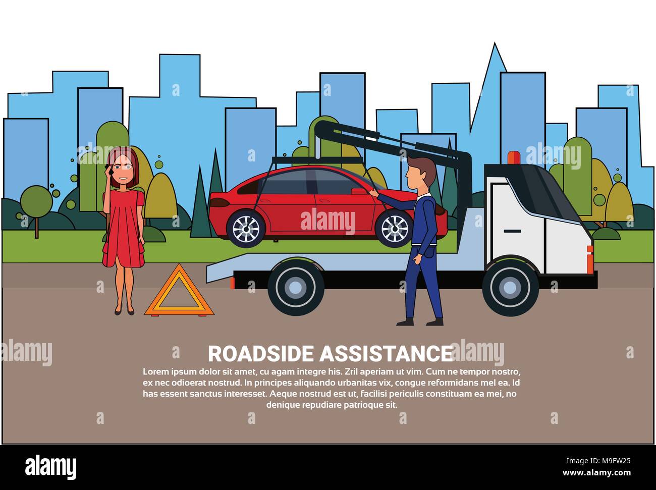 Towing Stock Vector Images - Alamy