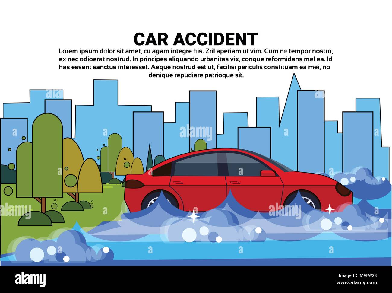 Flooded vehicle Stock Vector Images - Alamy