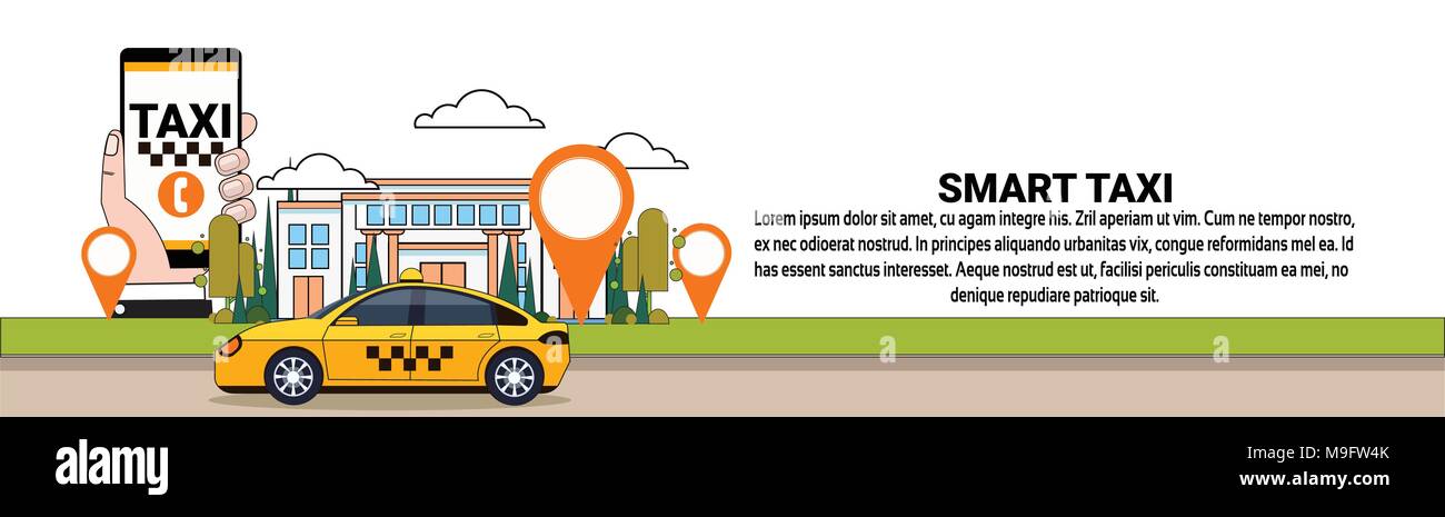 Taxi banner Stock Vector Images - Alamy