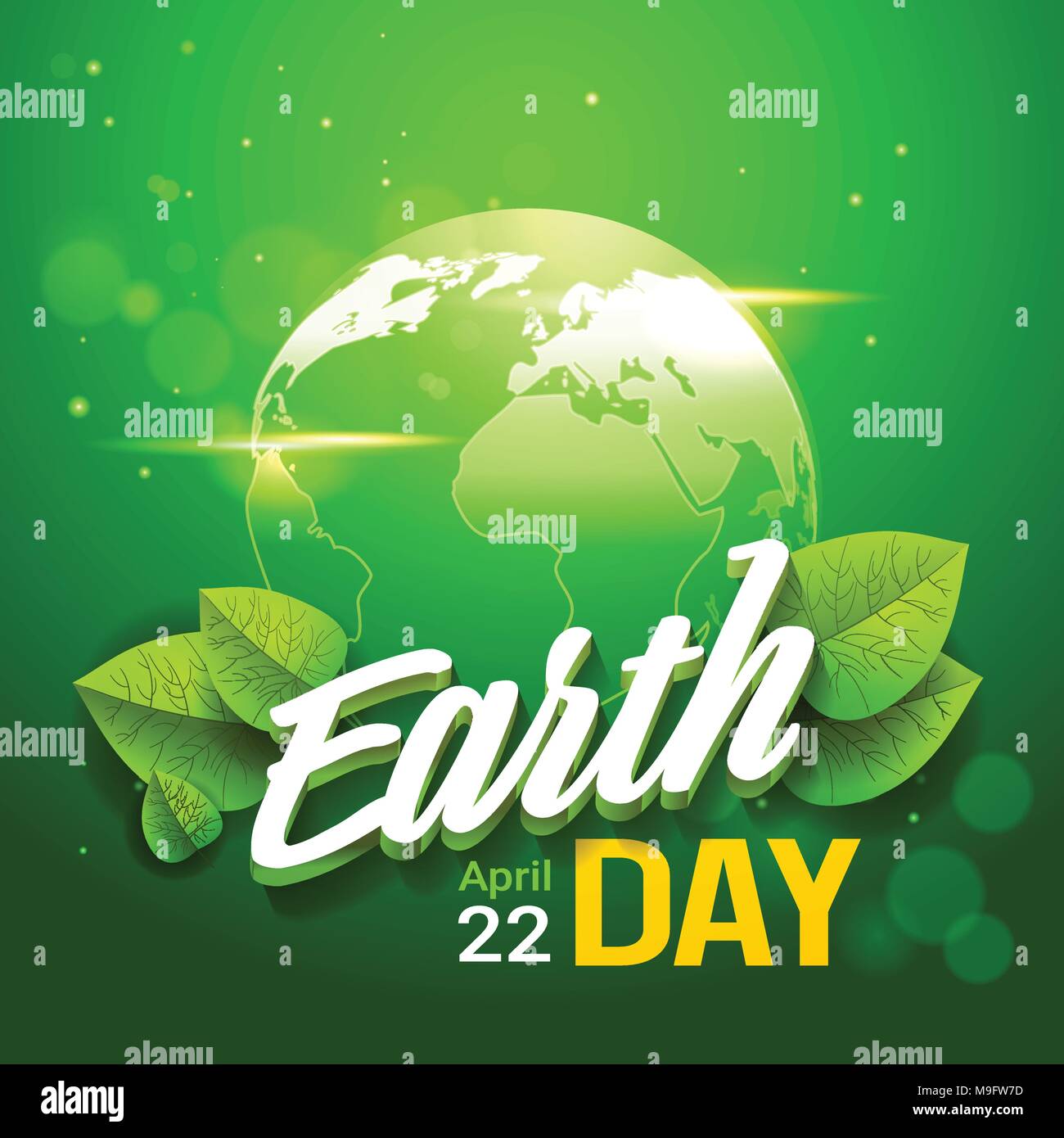 Earth Day Card Ecology Protection Concept Environment Holiday Poster ...