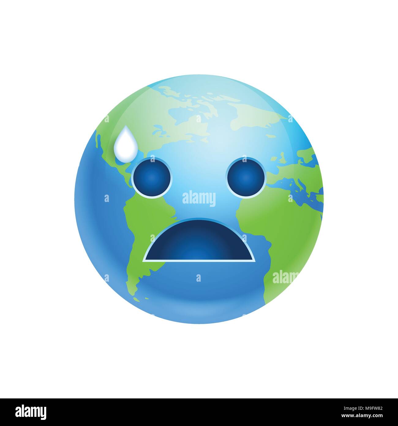 Animated Earth Sad