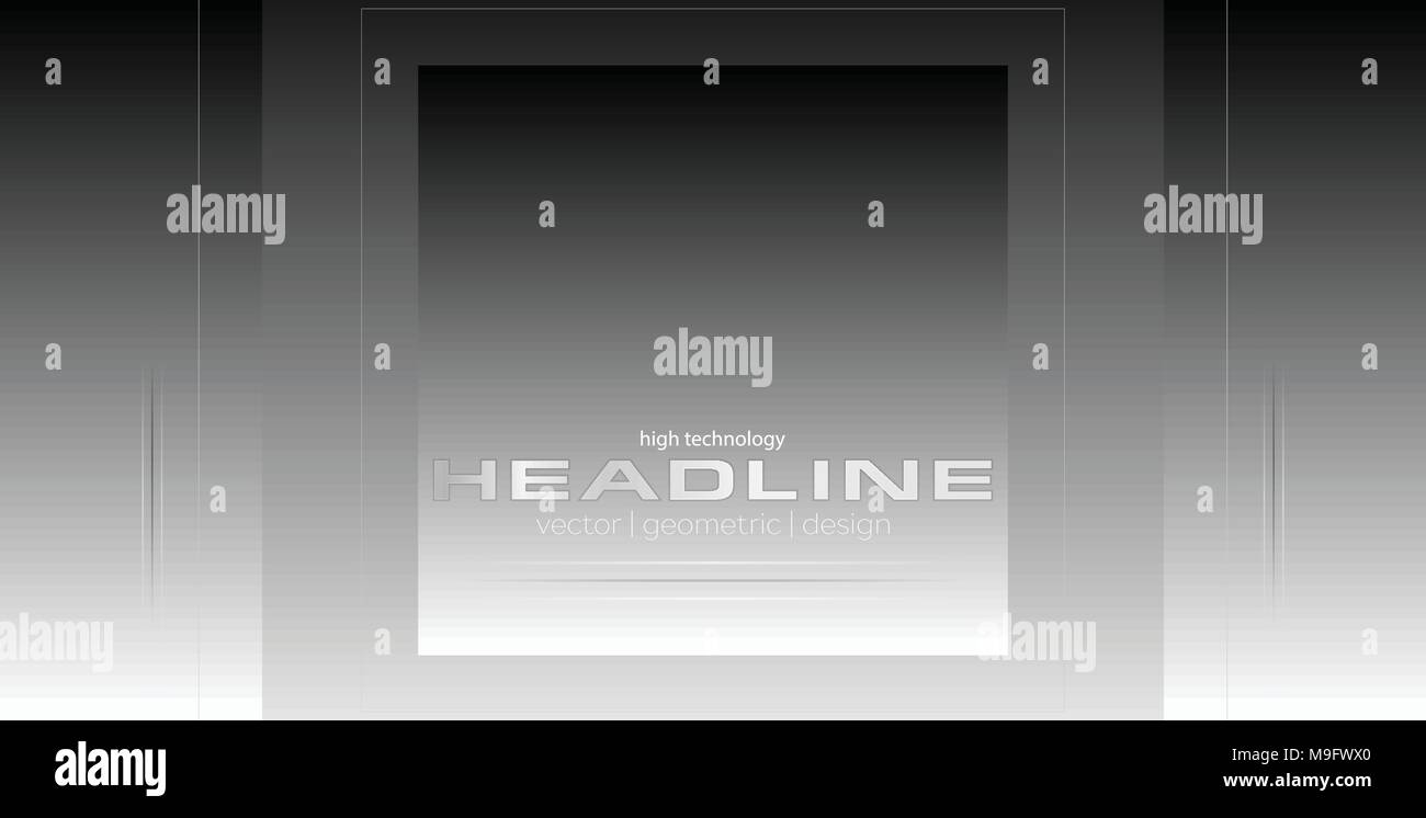 Grey abstract tech gradient background. Vector concept design Stock ...