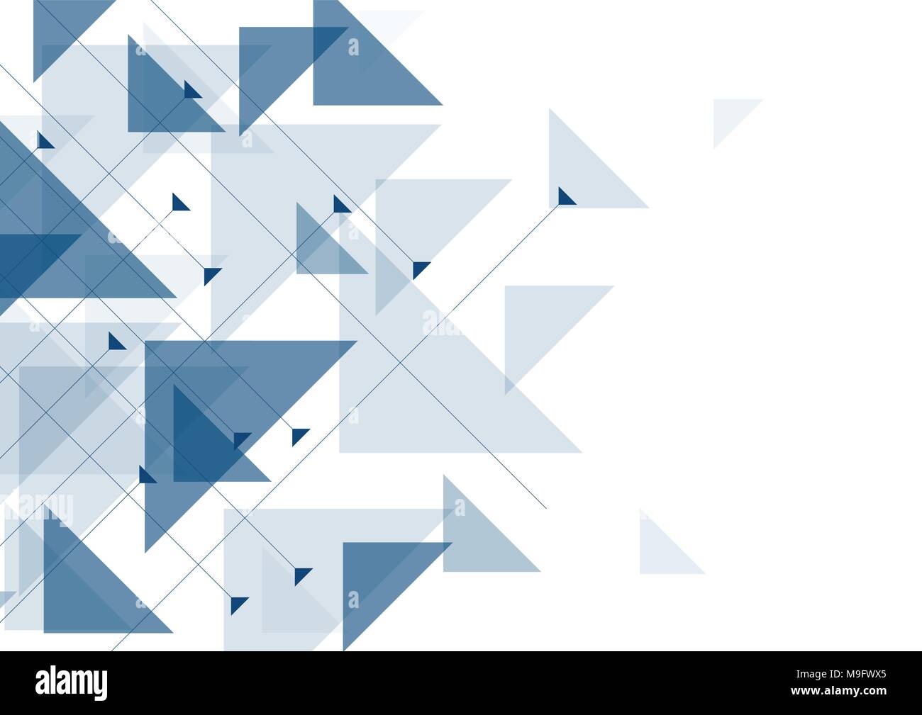 Vector Triangle Background Blue