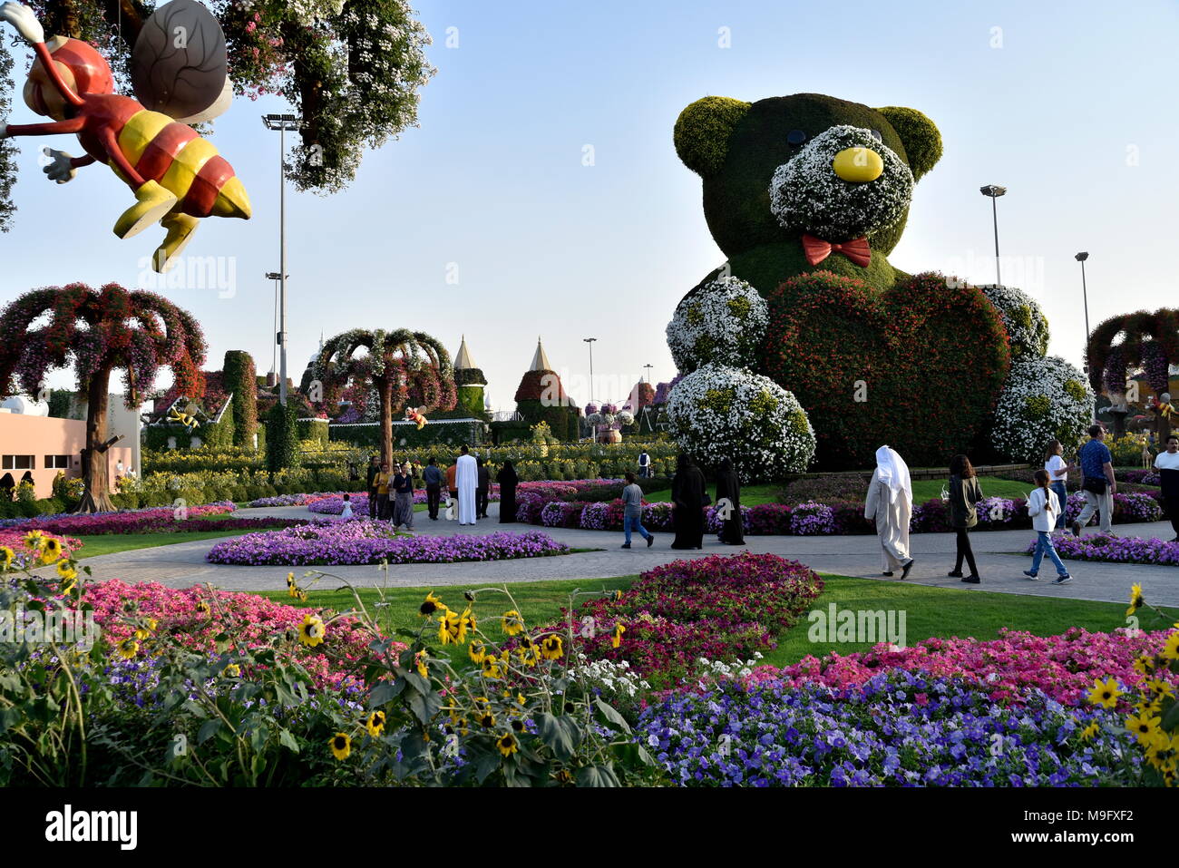 Dubai, United Arab Emirates, March 22, 2018, Dubai Miracle Garden ...
