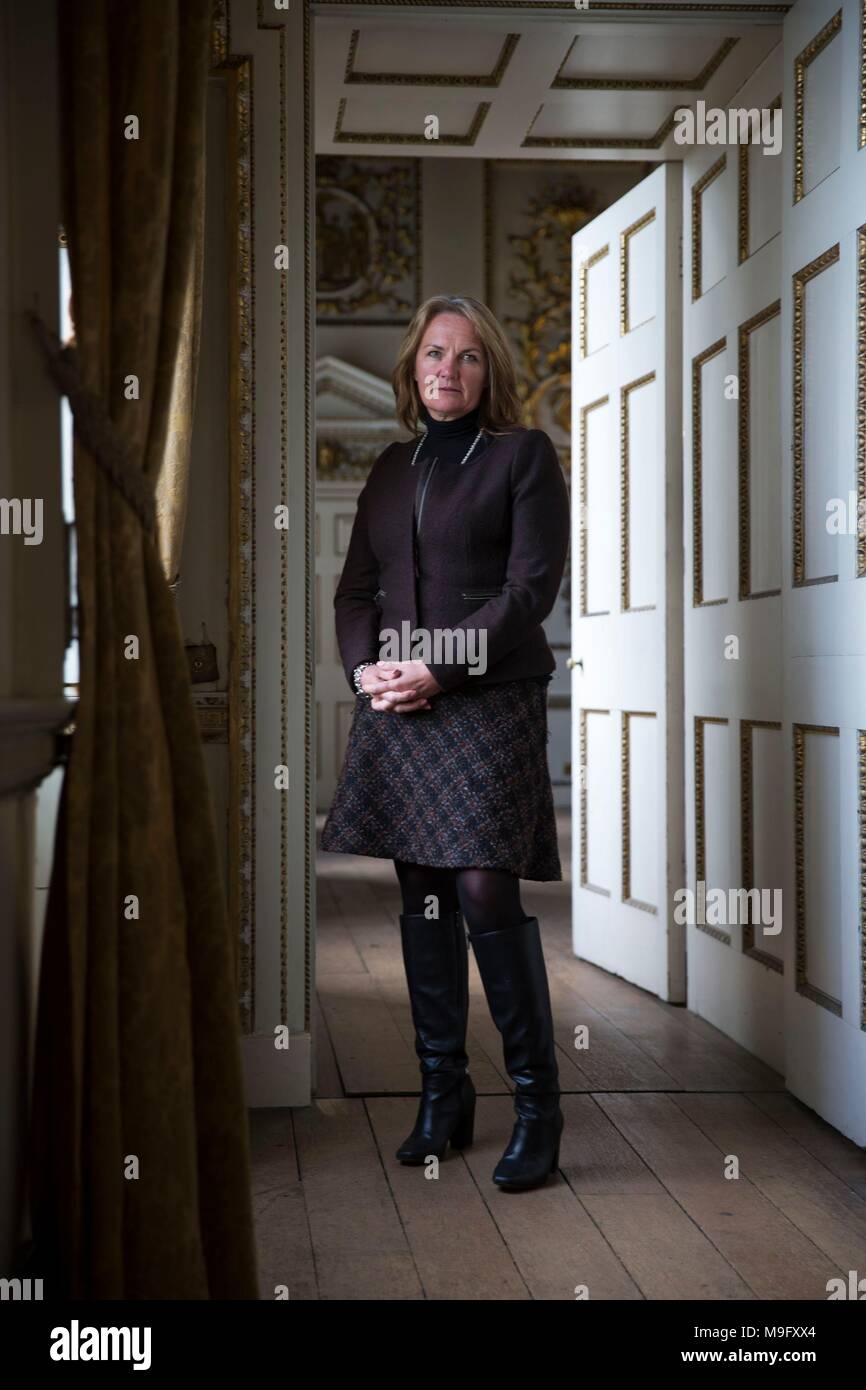 CEO of the Wentworth Woodhouse Preservation Trust, Sarah McLeod, inside ...