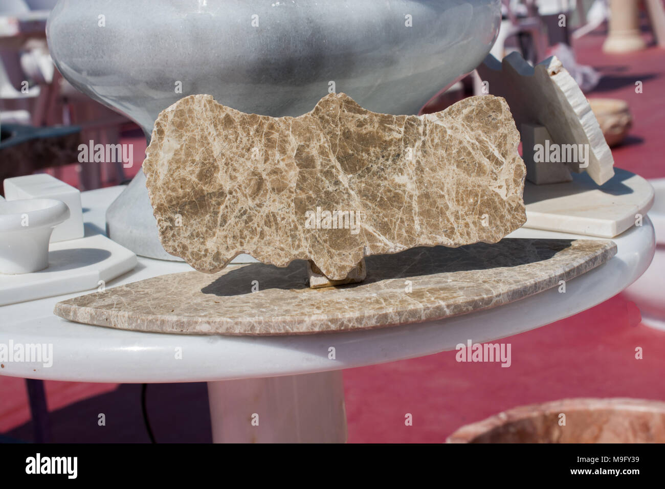 Map of Turkey cut outlined on marble stone Stock Photo - Alamy