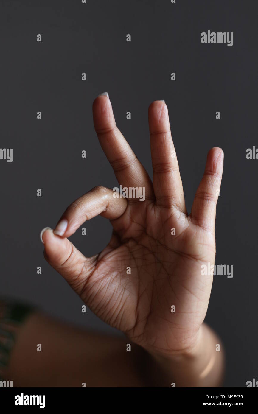 mudra or hand gesture used in indian classical dance Stock Photo - Alamy