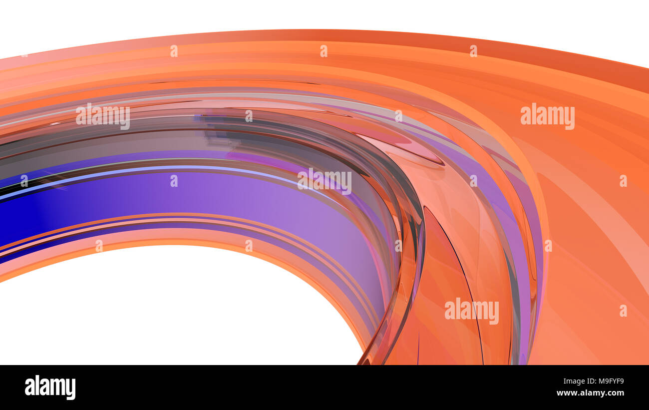 Curvy Abstract Background. 3d illustration Stock Photo - Alamy