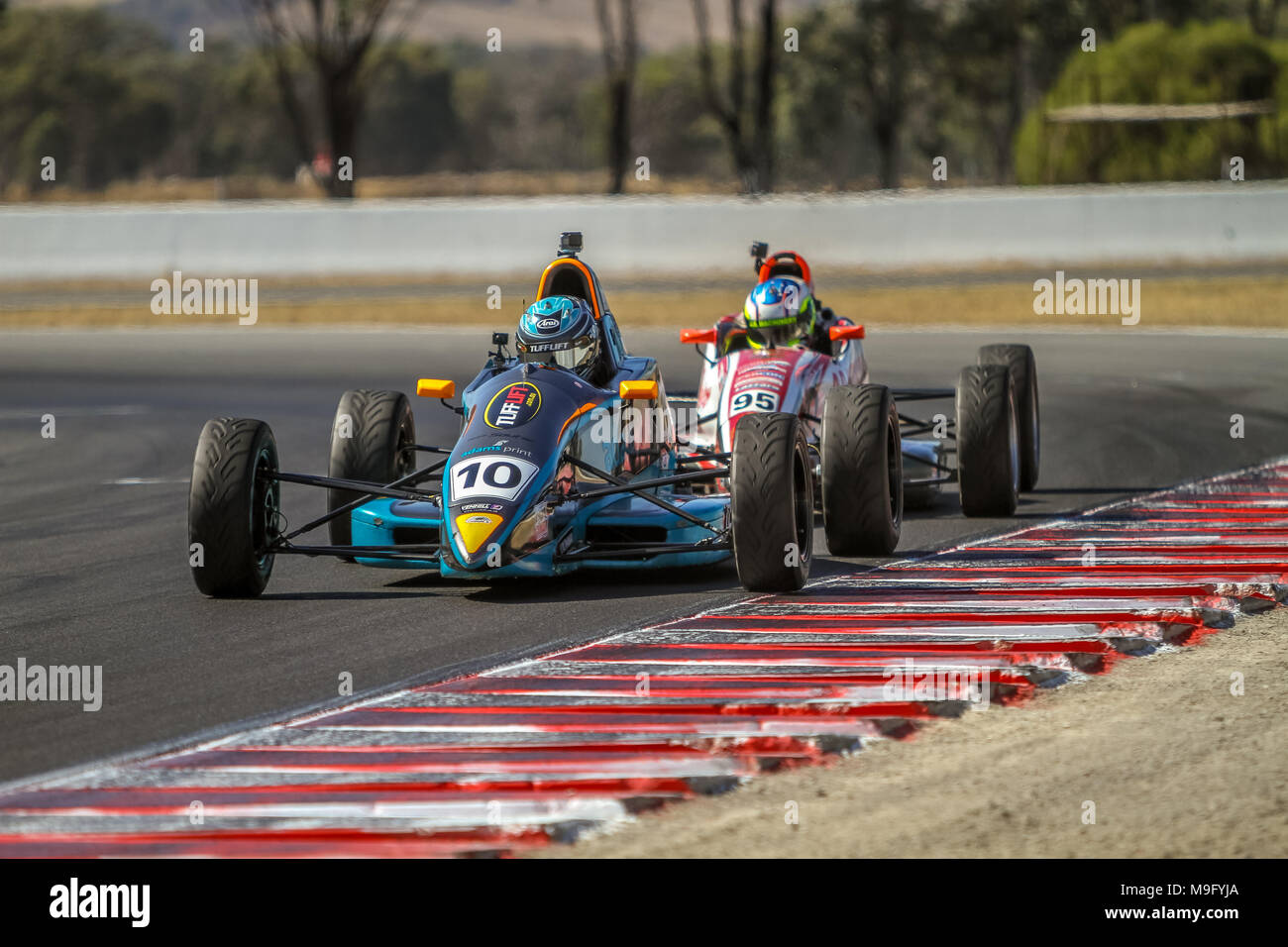 Formula Ford racing from Winton Raceway Victoria Australia Stock Photo ...