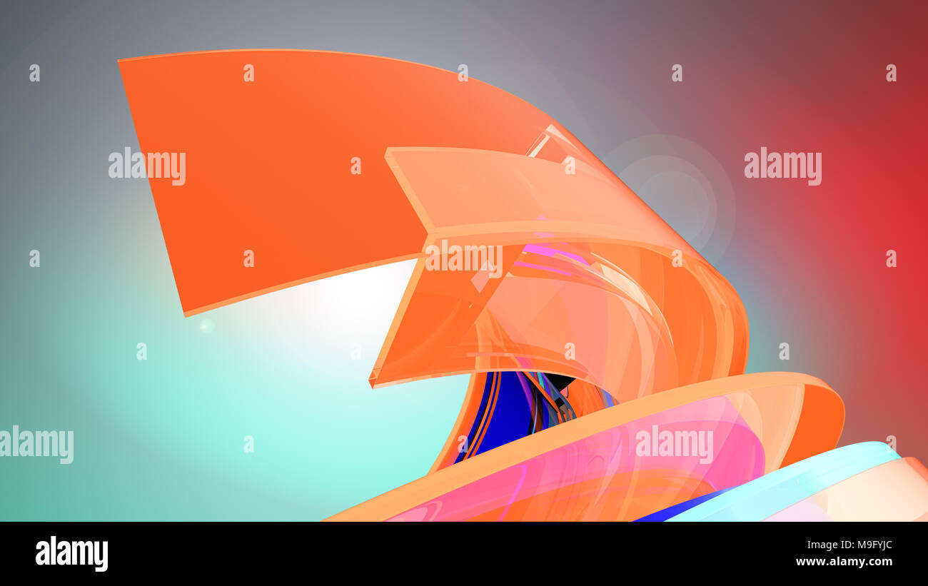 Curvy Abstract Background. 3d illustration Stock Photo - Alamy