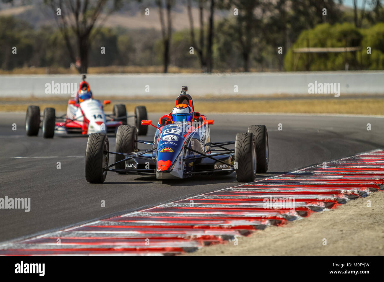 Formula Ford racing from Winton Raceway Victoria Australia Stock Photo ...