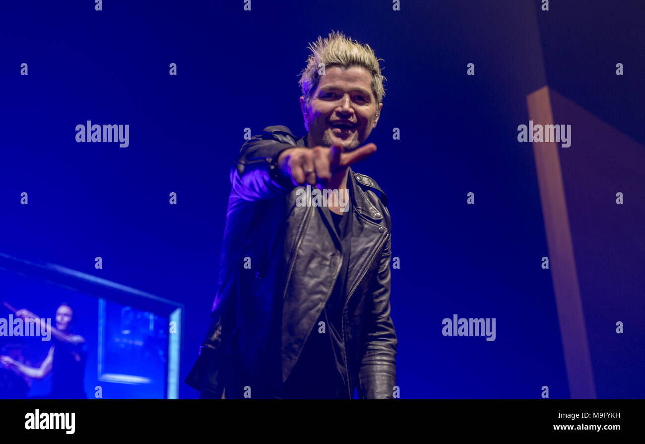 The Script performing live in concert at the Bournemouth International ...