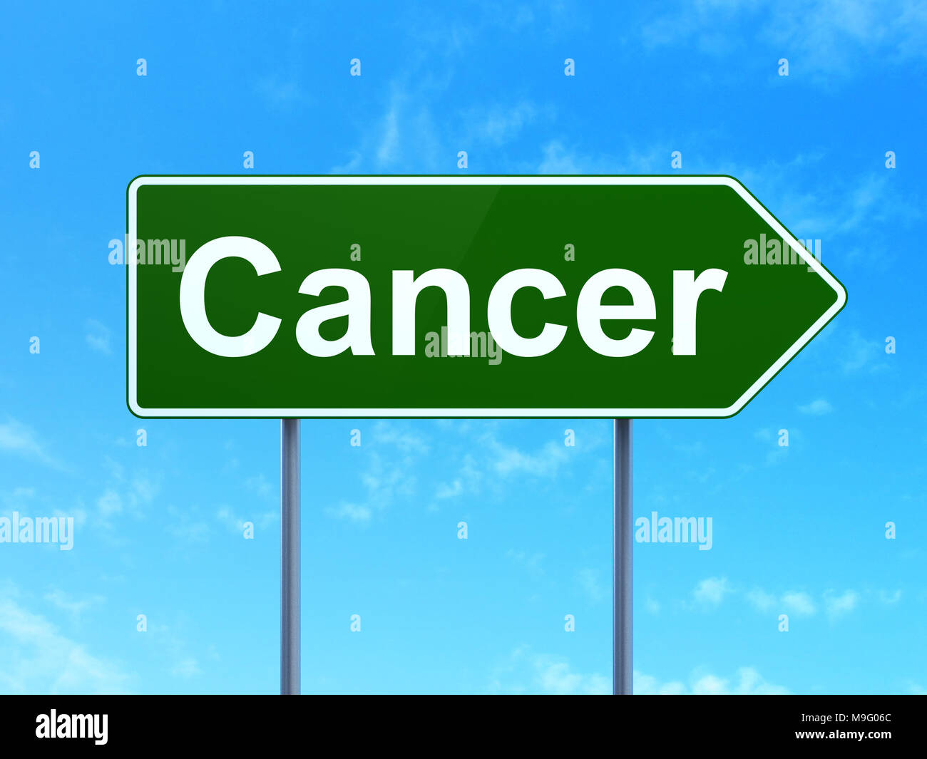 Healthcare concept: Cancer on road sign background Stock Photo - Alamy