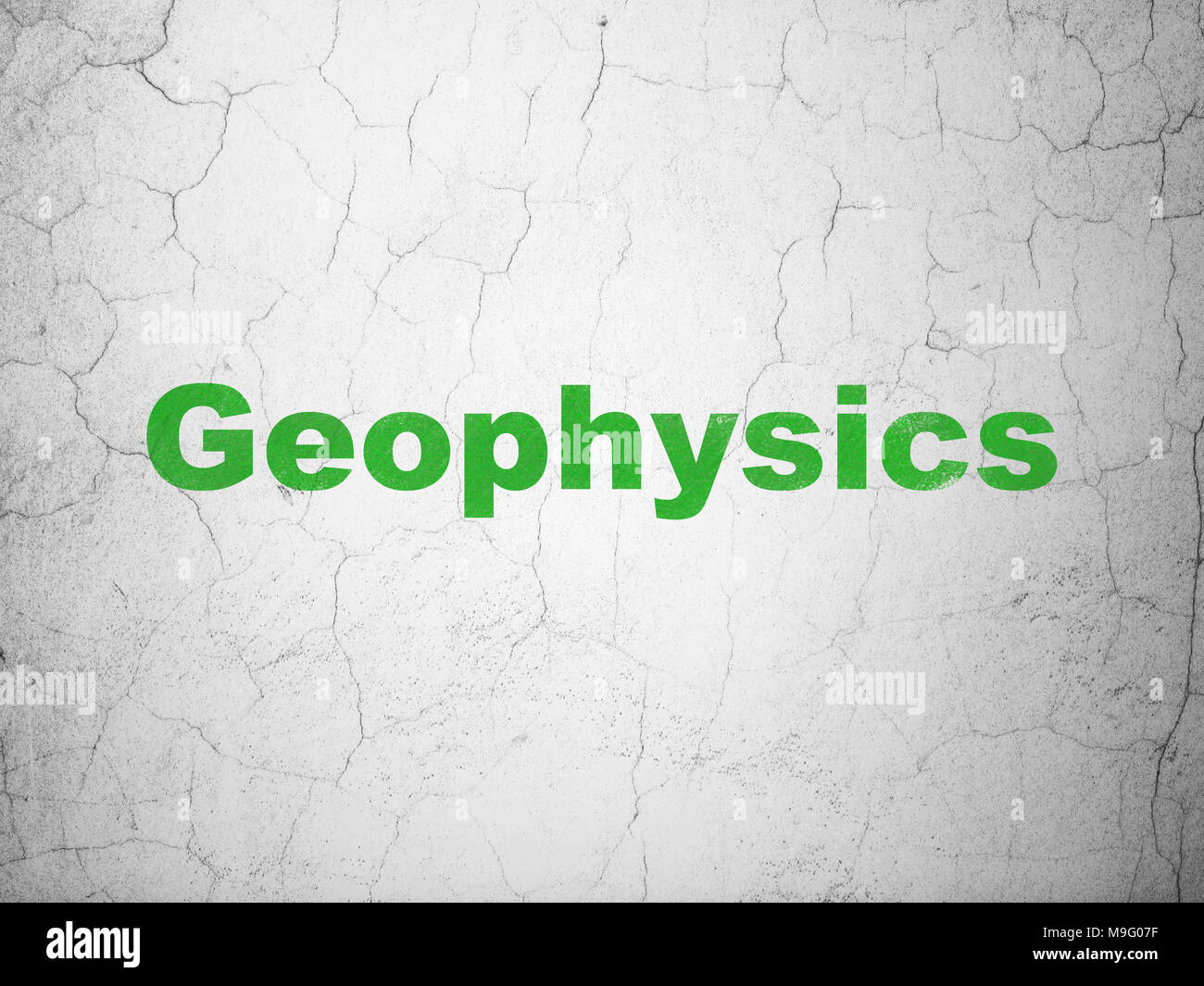 Science concept: Geophysics on wall background Stock Photo - Alamy