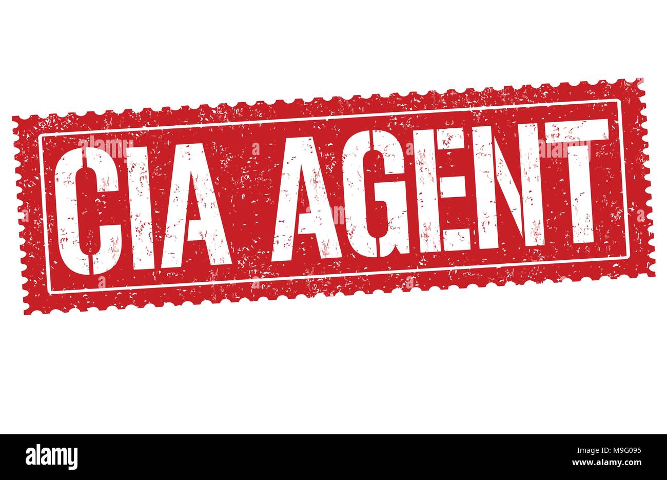 CIA agent grunge rubber stamp on white background, vector illustration ...