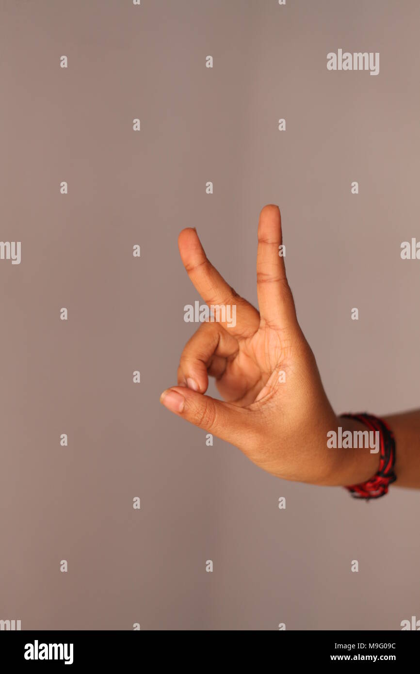 mudra or hand gesture used in indian classical dance Stock Photo - Alamy