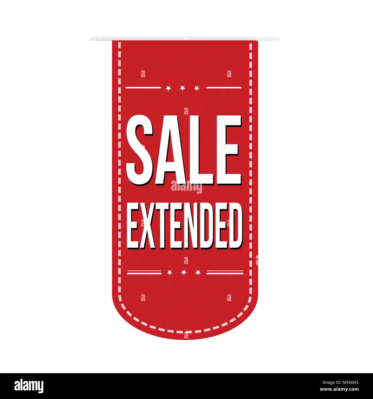 Sale extended banner design on white background, vector illustration ...