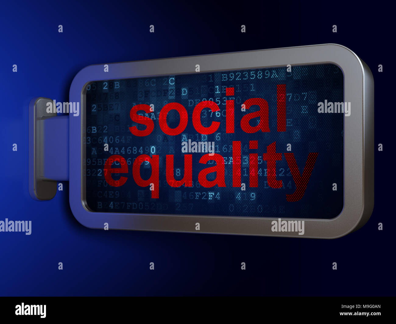 Political concept: Social Equality on billboard background Stock Photo ...