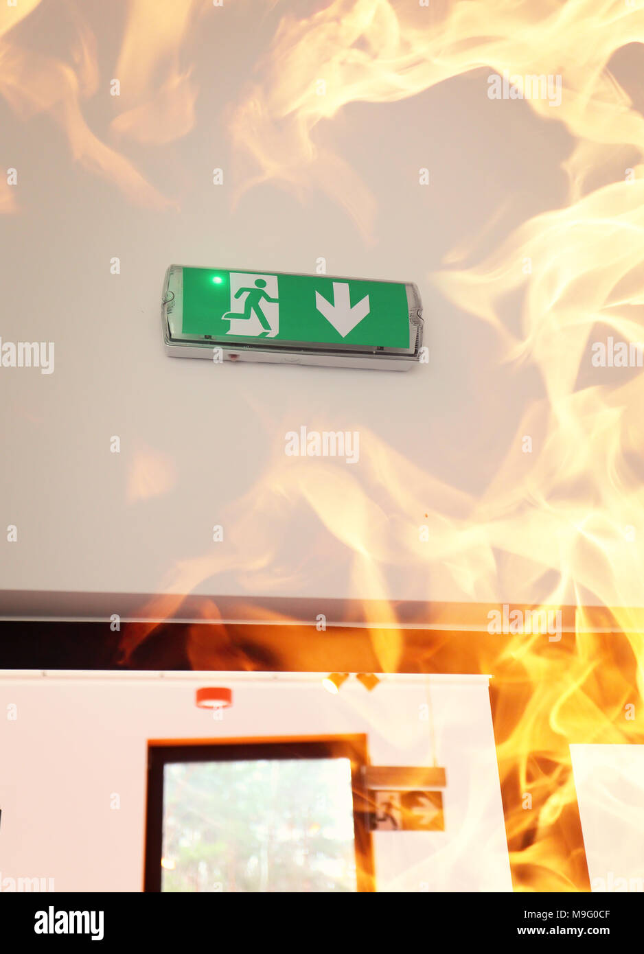 Fire evacuation of building hi-res stock photography and images - Alamy