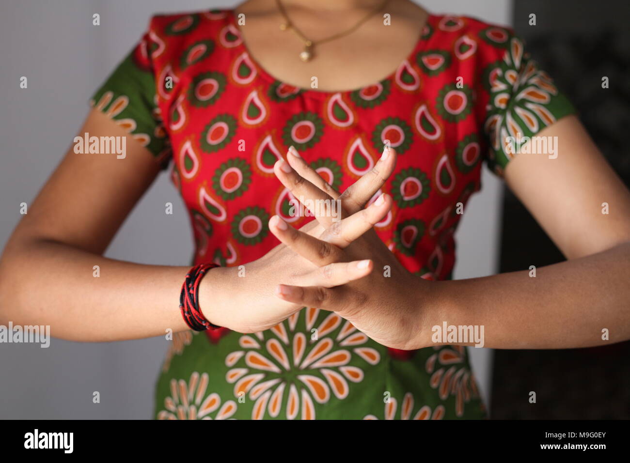 mudra or hand gesture used in indian classical dance Stock Photo - Alamy