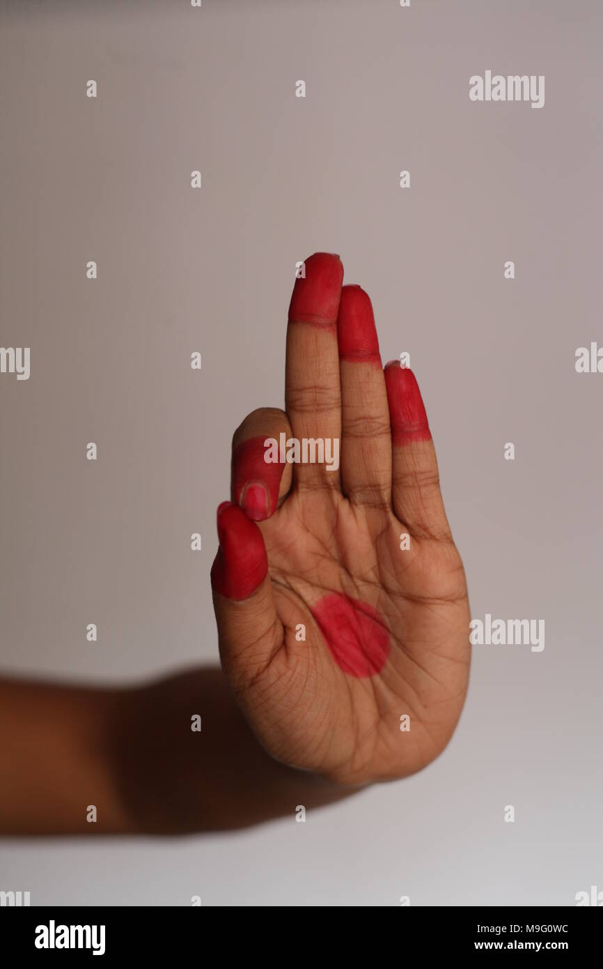 mudra or hand gesture used in indian classical dance Stock Photo - Alamy
