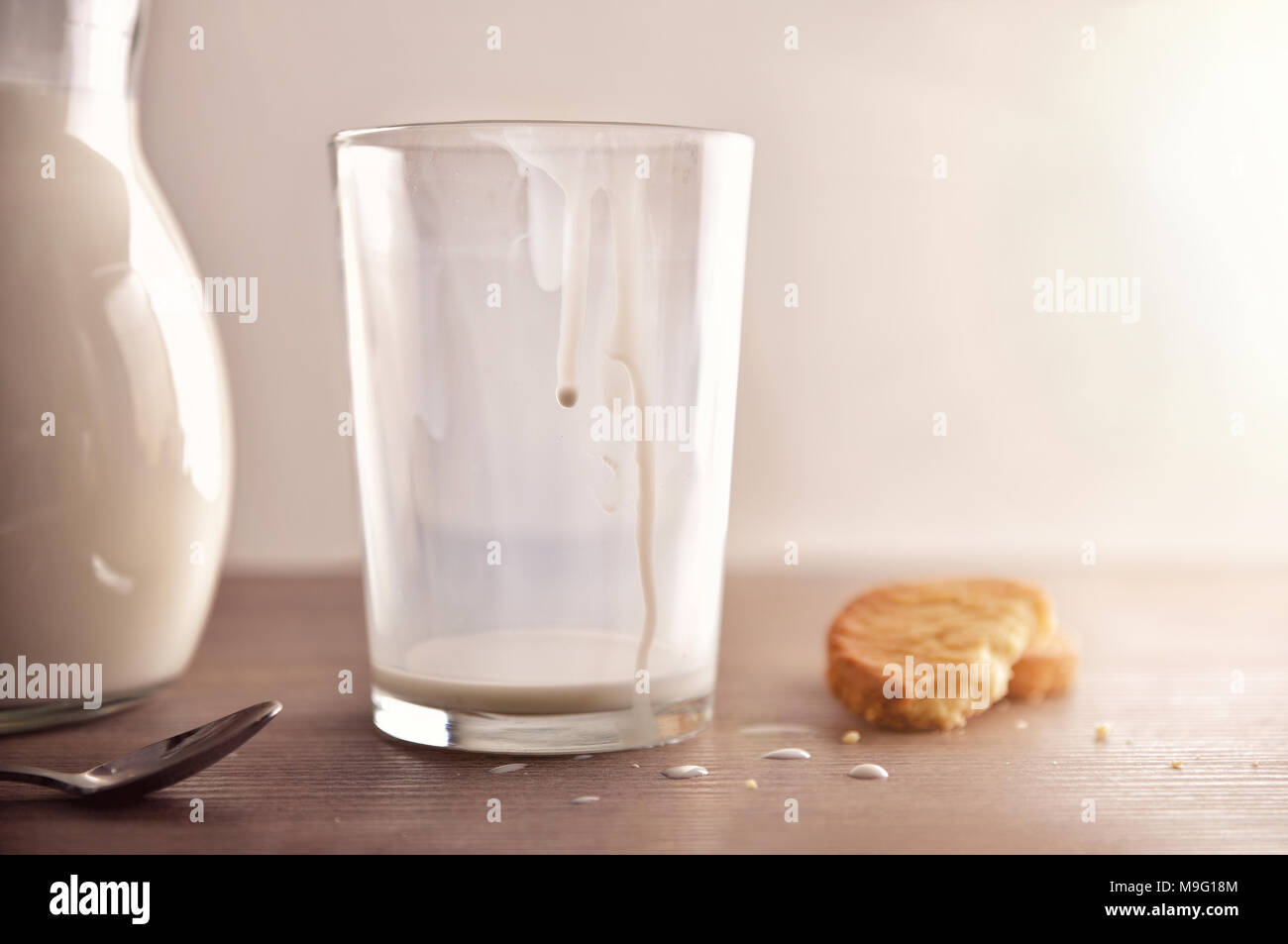 Empty milk glass hi-res stock photography and images - Alamy