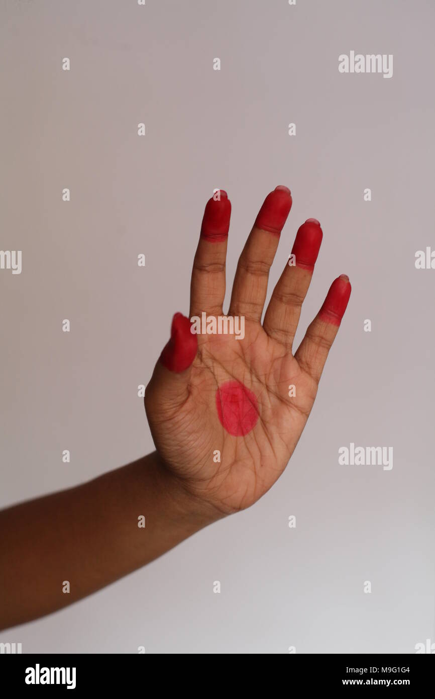 mudra or hand gesture used in indian classical dance Stock Photo - Alamy