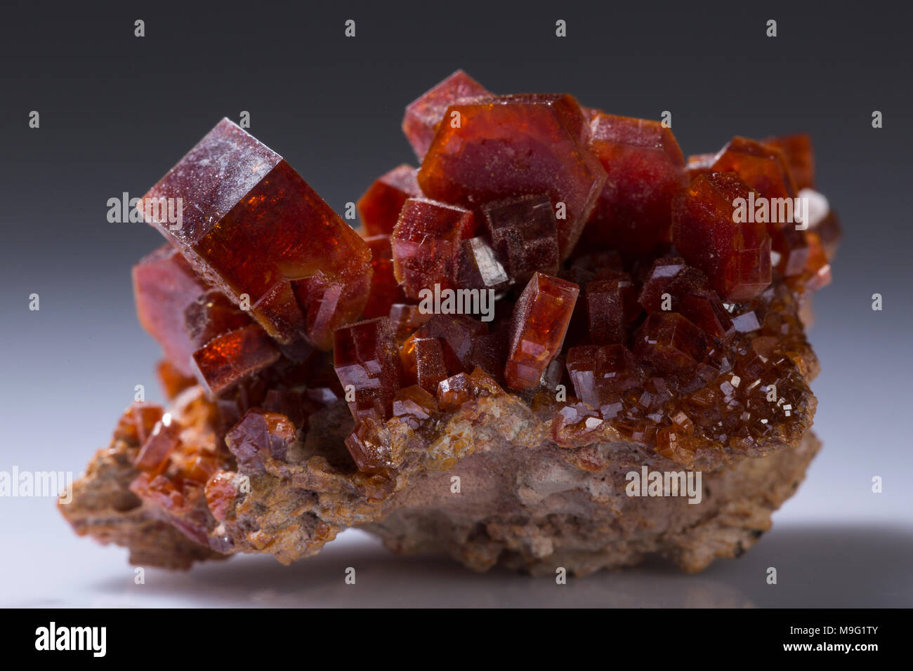 vanadinite mineral mineral geology mineral stone specimen Stock Photo ...