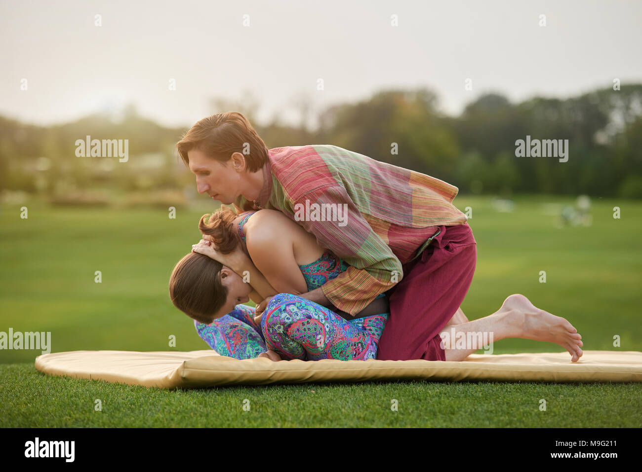 Bending position hi-res stock photography and images - Alamy