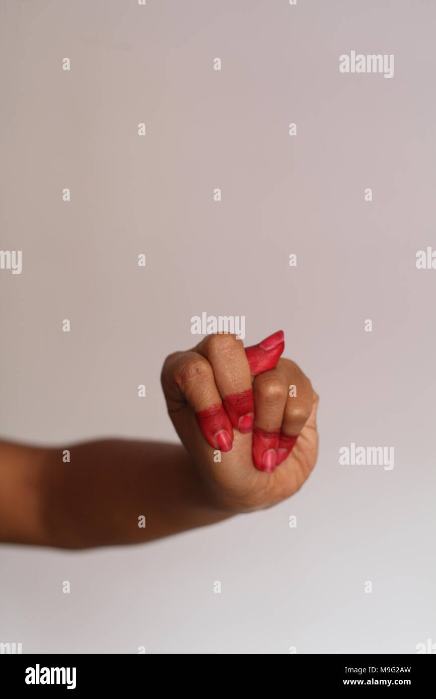 mudra or hand gesture used in indian classical dance Stock Photo - Alamy