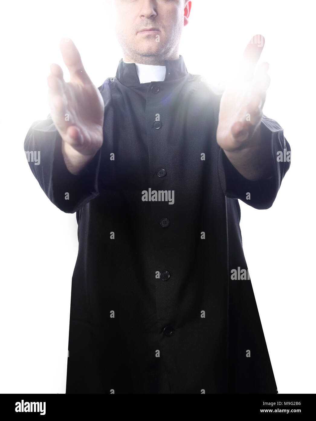 Priest confession hi-res stock photography and images - Alamy