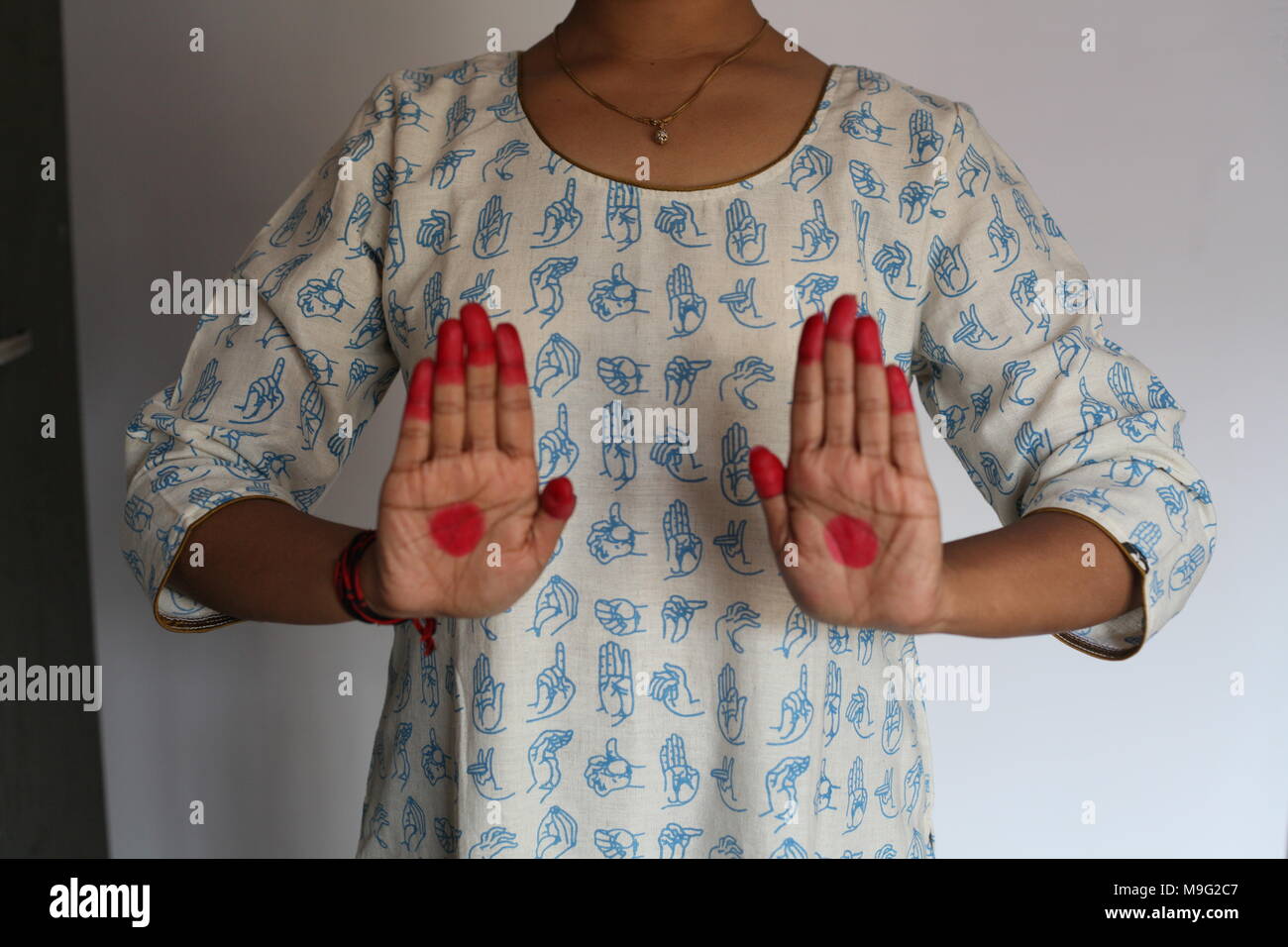 mudra or hand gesture used in indian classical dance Stock Photo - Alamy