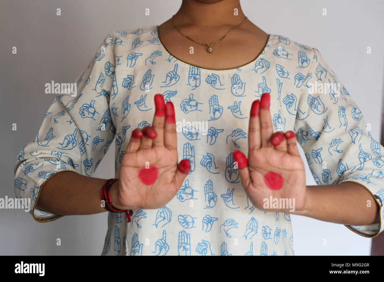 Indian dance hand gestures hi-res stock photography and images - Alamy