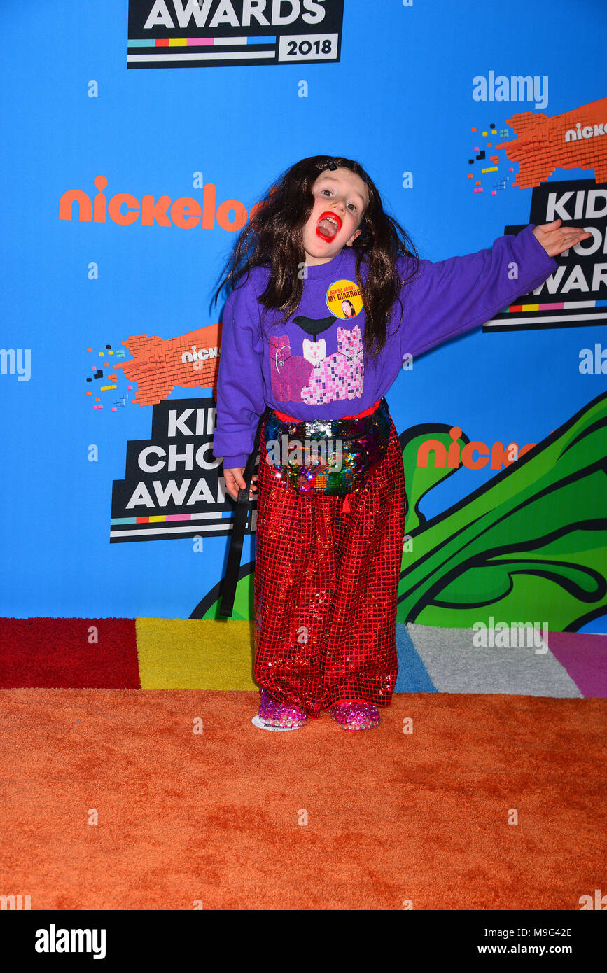 Inglewood, California, USA. 24th March, 2018. Miranda Sings attends ...