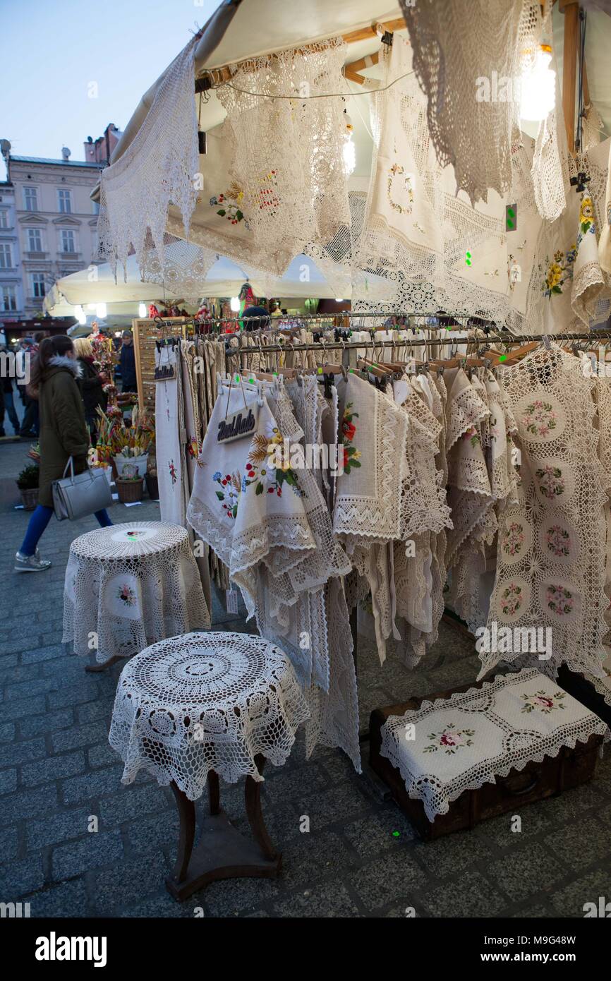 Krakow, Poland. 25th Mar, 2018. Traditional Easter markets in Krakow ...