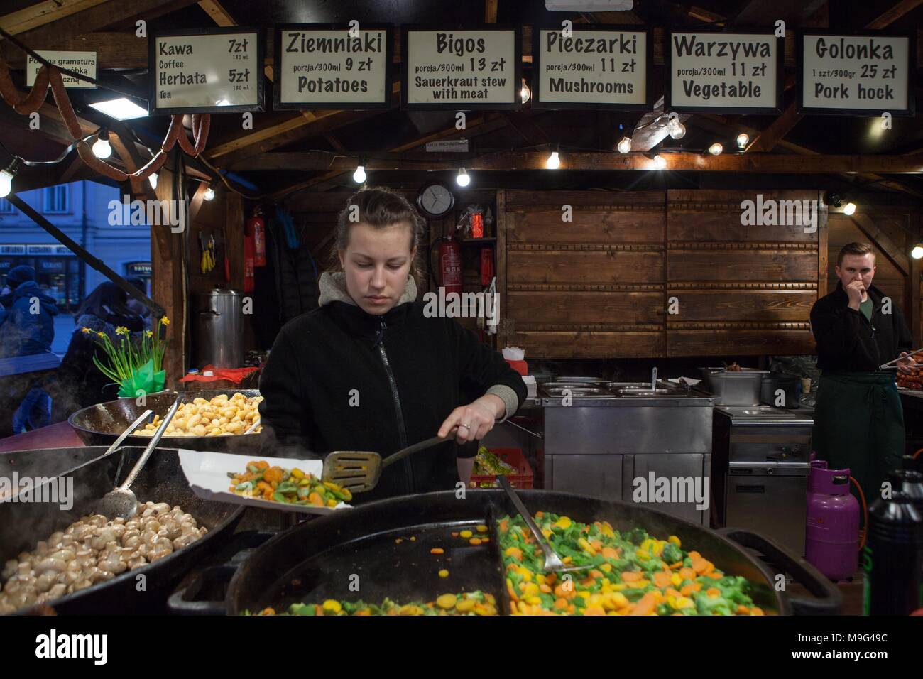 Krakow, Poland. 25th Mar, 2018. Traditional Easter markets in Krakow ...